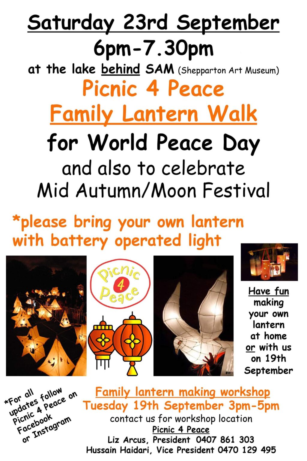 Picnic 4 Peace Lantern Walk for World Peace Day and Mid Autumn/Moon ...